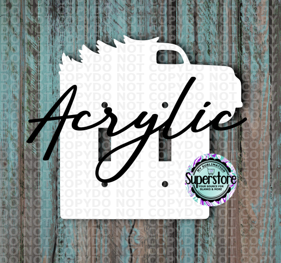 Clear Acrylic - Double Light Switch Cover - Game Controller - Sublimat ...