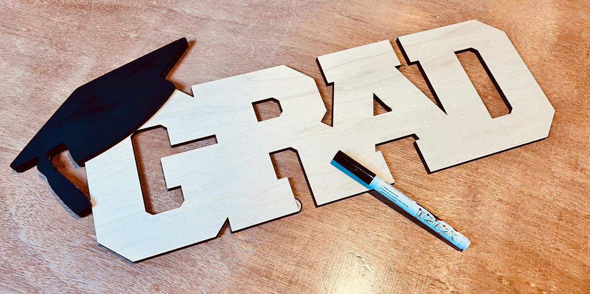 Grad with tassel finished or unfinished Wood DIY Kit – My Sublimation ...