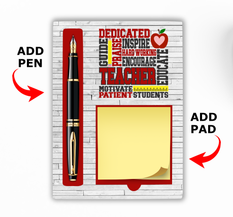 Digital Download - Teacher note pad design - made for our blanks – My ...