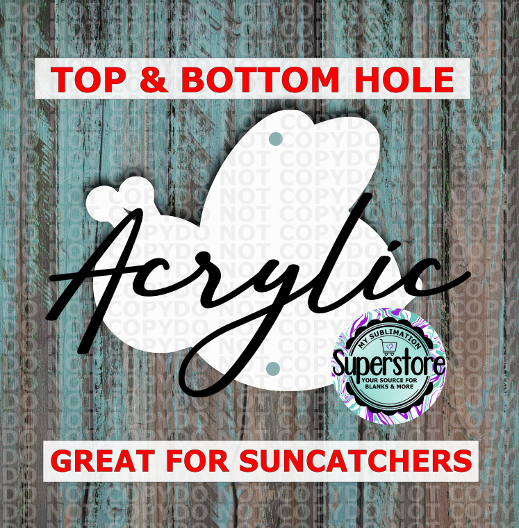 (2 HOLES) - Clear Acrylic Bee - Sublimation Acrylic – My Sublimation ...