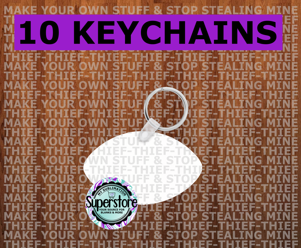 Football horizontal - MDF Keychain – My Sublimation Superstore