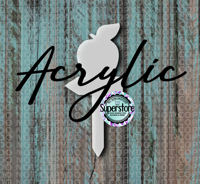 Clear Acrylic Apple Pencil Garden Stake - Sublimation Acrylic – My ...