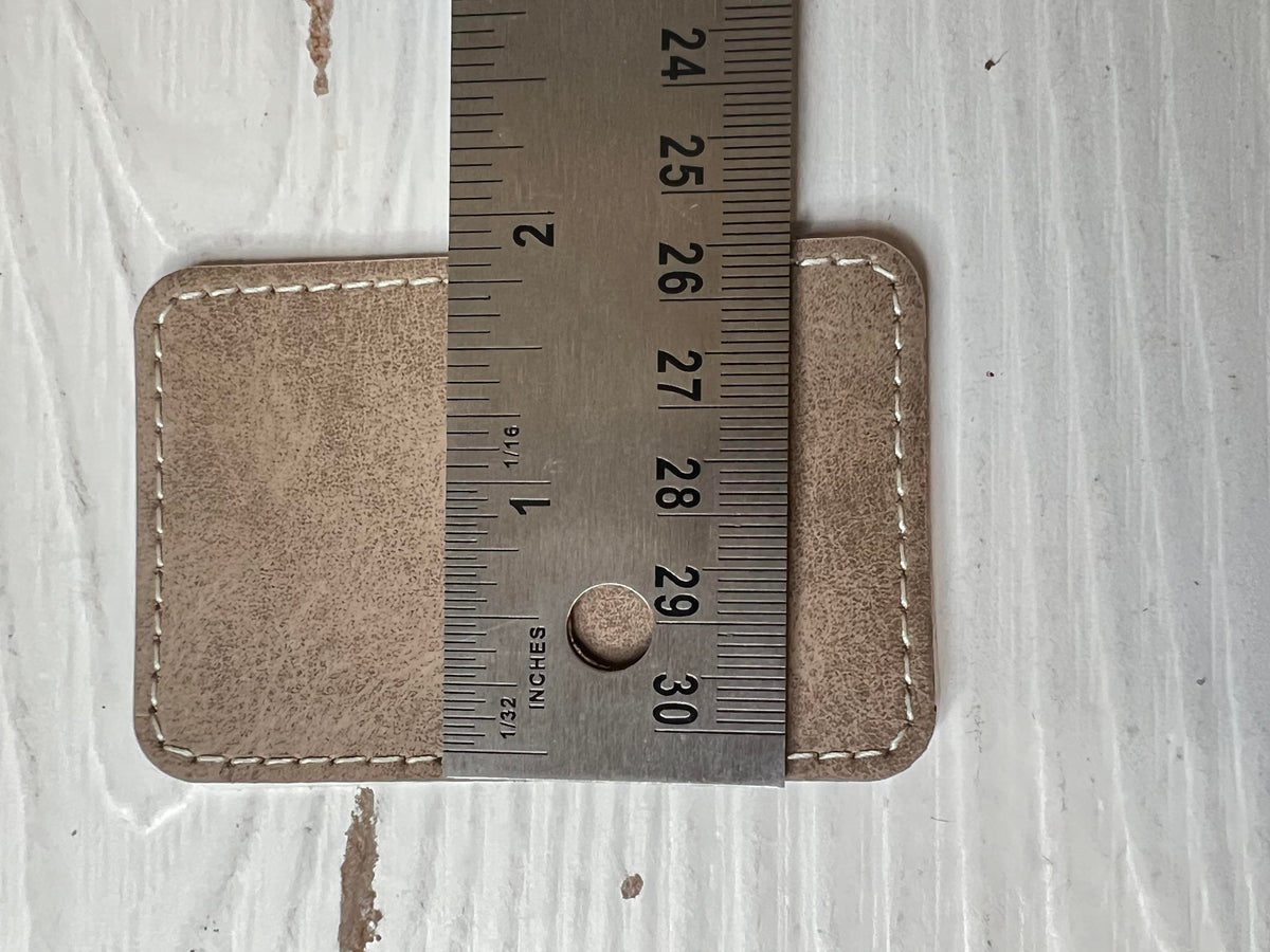 8pc MIXED bundle 3 inch Faux leather - 8 Rectangle hat patches ( bundl ...