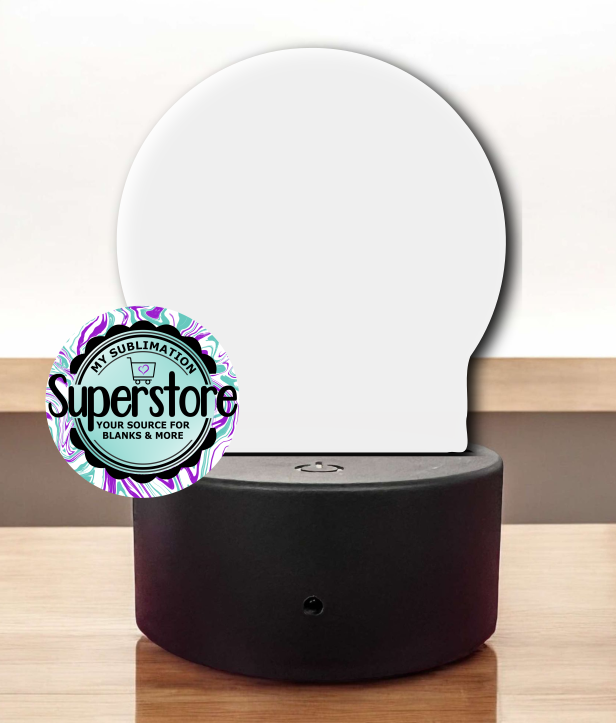 Acrylic Round Light Base Blank - Sublimation Acrylic – My Sublimation ...