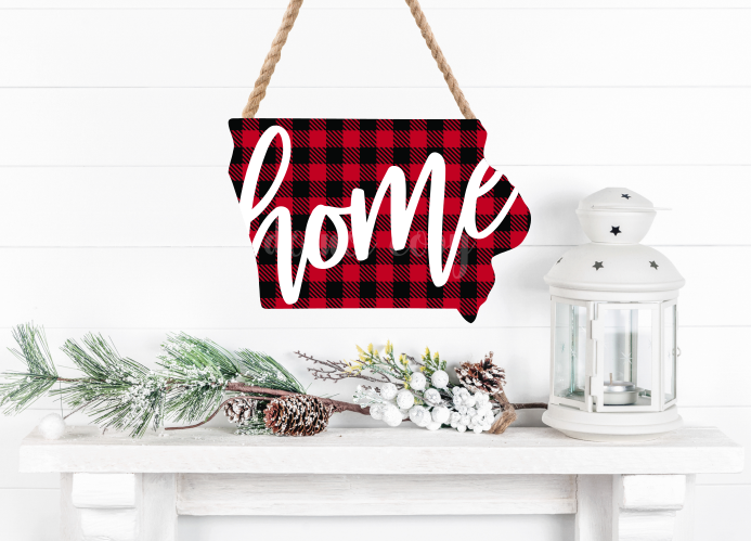 (Instant Print) Digital Download - Iowa Plaid State Design - Made for ...