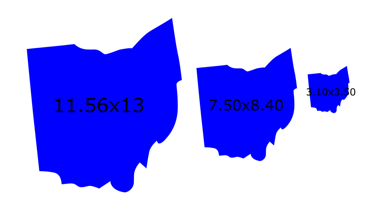 Ohio State Hanger- 3 different sizes use drop down bar - Sublimation B ...