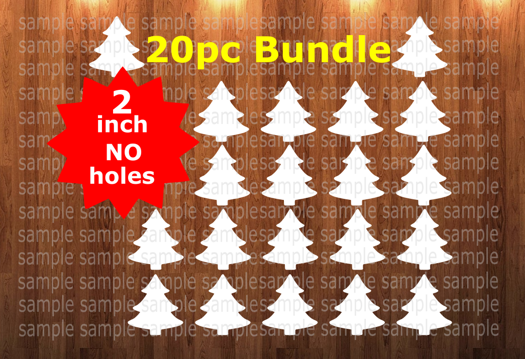 20pc bundle - 2 inch Tree (great for badge reels & hairbow centers ...
