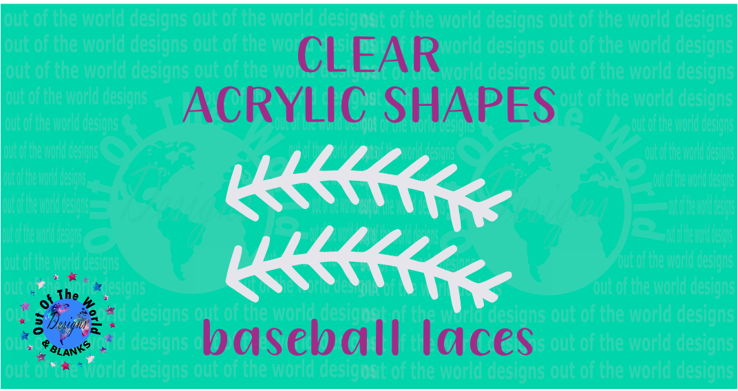 Acrylic Shapes - 2pc Baseball laces - 9 inches – My Sublimation Superstore