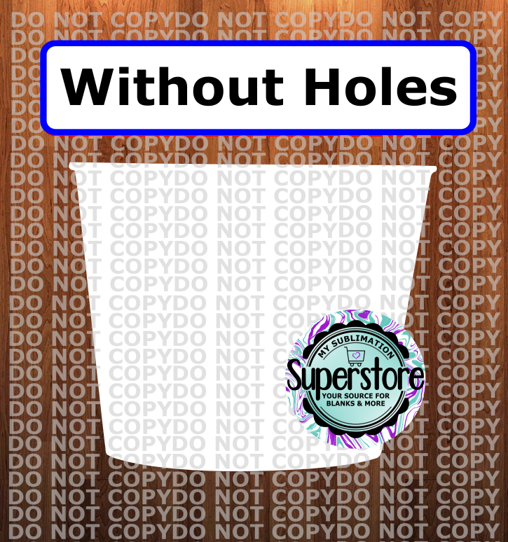 Bucket - withOUT holes - Wall Hanger - 5 sizes to choose from - Sublim ...
