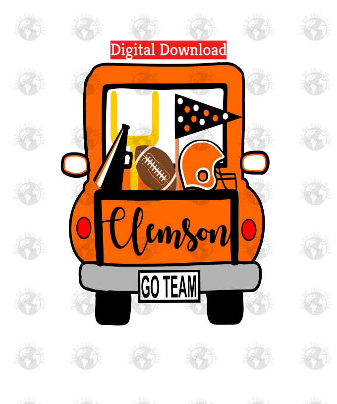 Clemson football truck (Instant Print) Digital Download – My ...