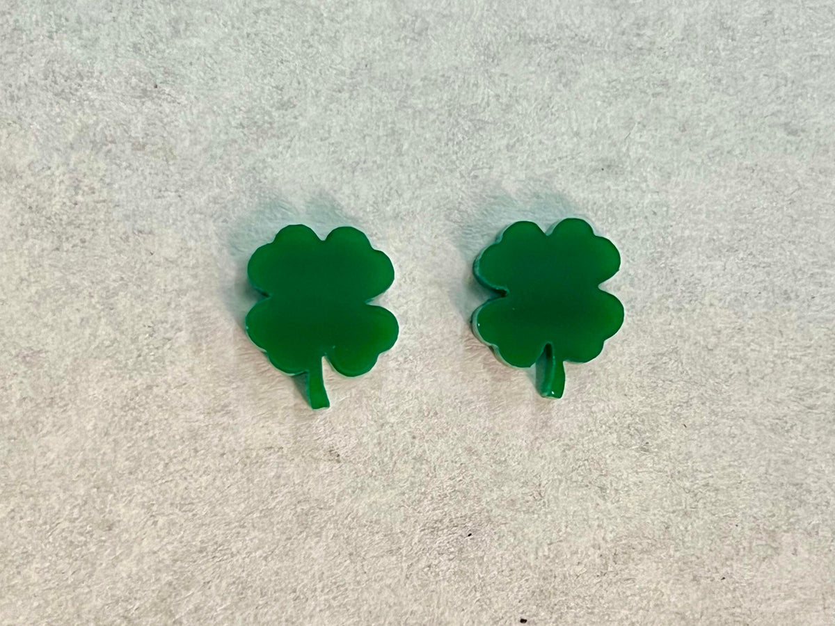 Acrylic stud clover - 10 pair or 20 pair bundle – My Sublimation Superstore