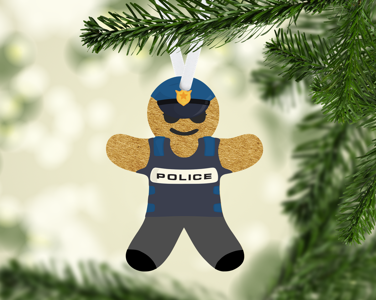 (Instant Print) Digital Download - Gingerbread man police design - Str ...