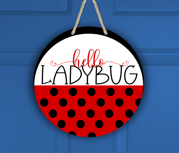 (Instant Print) Digital Download - Hello Ladybug round design – My ...