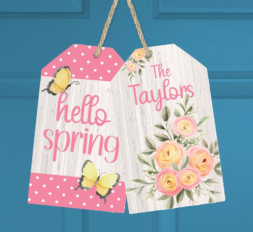 (Instant Print) Digital Download - Hello spring dual tag design – My ...