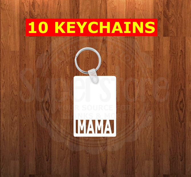 Mama Keychain - Single sided or double sided - Sublimation Blank – My ...