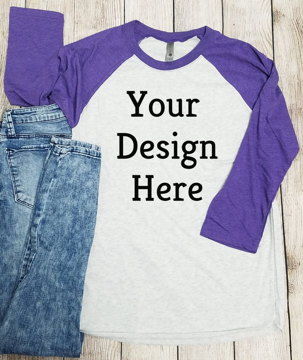 Nextlevel Purple Raglan Mockup (Instant Print) Digital Download – My ...