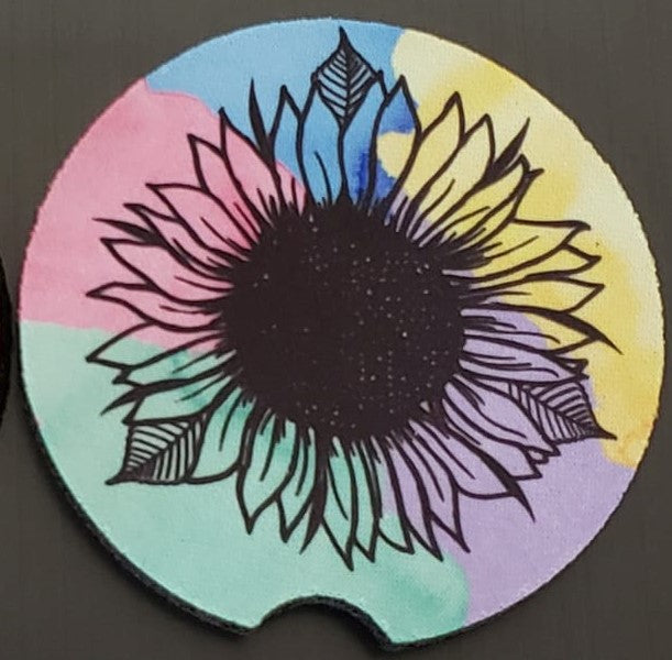(Instant Print) Digital Download - Sunflower car coaster design – My ...